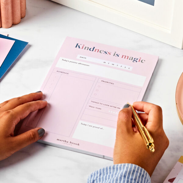 Self-Care Daily Planner Desk Pad | Martha Brook