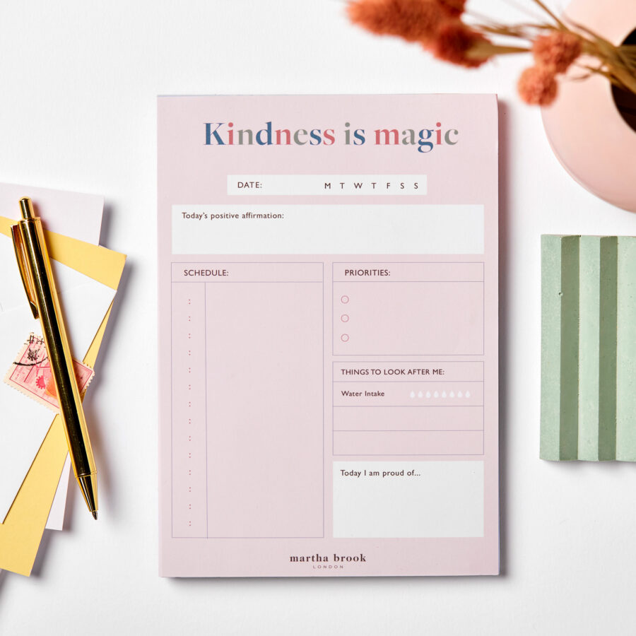 Self-Care Daily Planner Desk Pad | Martha Brook